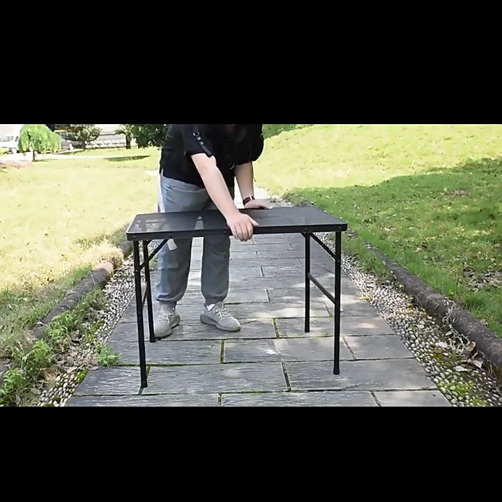 MOUNTAINHIKER 3 height adjustable foldable outdoor mesh table aluminum ...