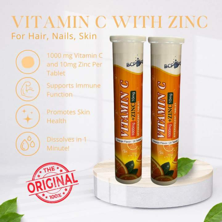 Vitamin C + Zinc Dissolving Tablets 1000mg (1pc) | Lazada PH