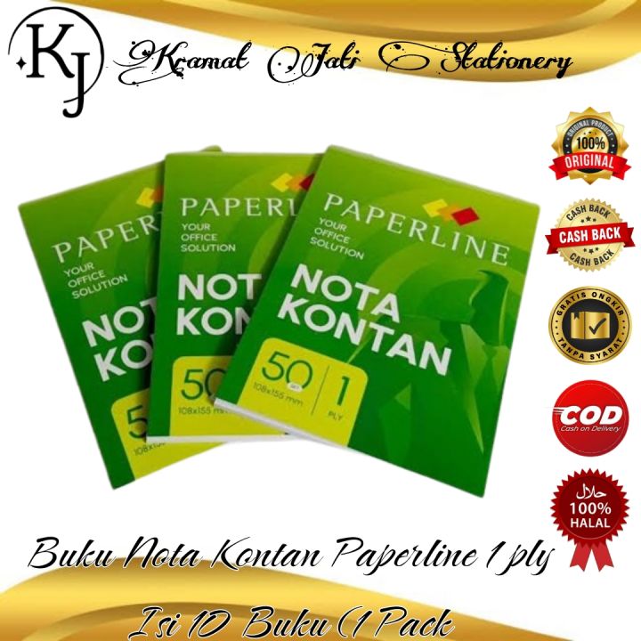 Buku Nota Kontan Paperline 1 Ply Isi 1 & 10 | Lazada Indonesia