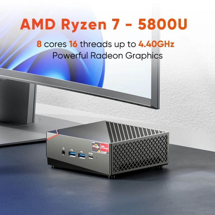 2023 New AMD Mini PC Gamer Ryzen 7 5800U Nuc Windows 11 DDR4 NVME WiFi6 ...