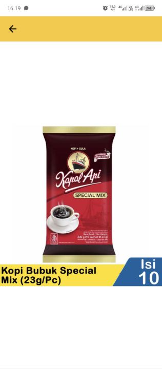 Kapal Api special mix 10 sachet | Lazada Indonesia
