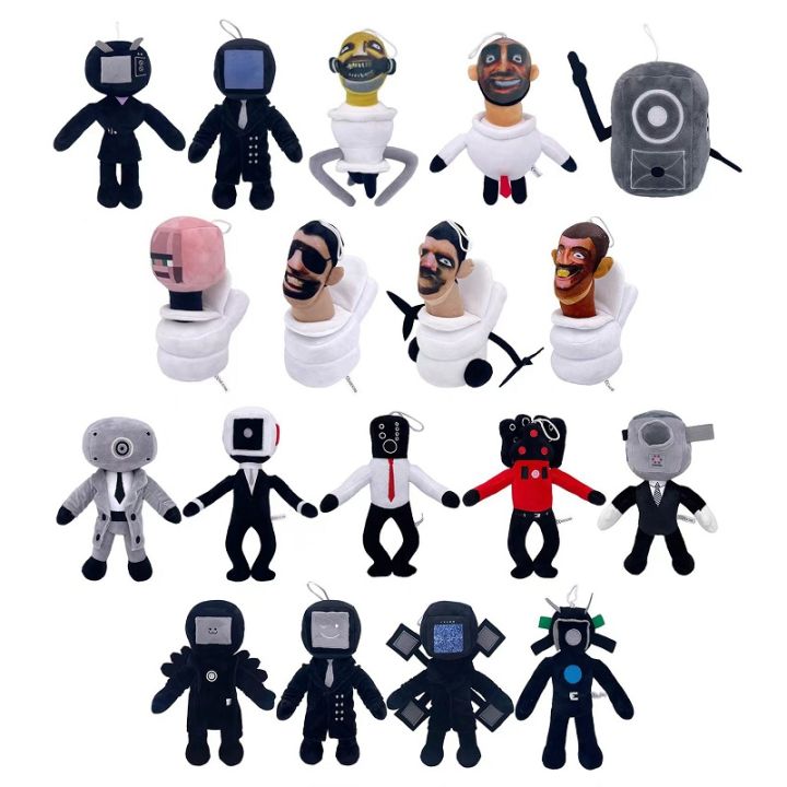 1pcs 21-35cm Products Ready Stock Skibidi Toilet Plush Speakerman Dolls ...