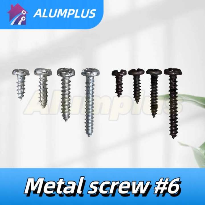 Metal screw 1gross 6x3/8 ,6x1/2 ,6x3/4 ,6x1 anodized/brown | Lazada PH