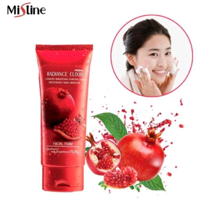 มิสทิน เฟเชี่ยล โฟม 80กรัม MISTINE ทับทิมโฟมFACIAL FOAM 80G. | Lazada.co.th