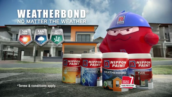 5L Nippon Paint Weatherbond Exterior Paint / Exterior Wall / Cat Luar ...