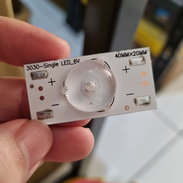 lampu backlight tv 1 mata 6v , led lcd 6v , led kancing 1 mata 6 volt | Lazada Indonesia