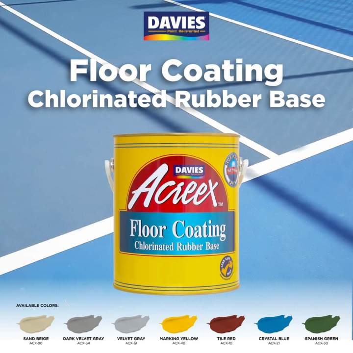 DAVIES ACREEX Chlorinated Rubberized Floor Coating | Lazada PH