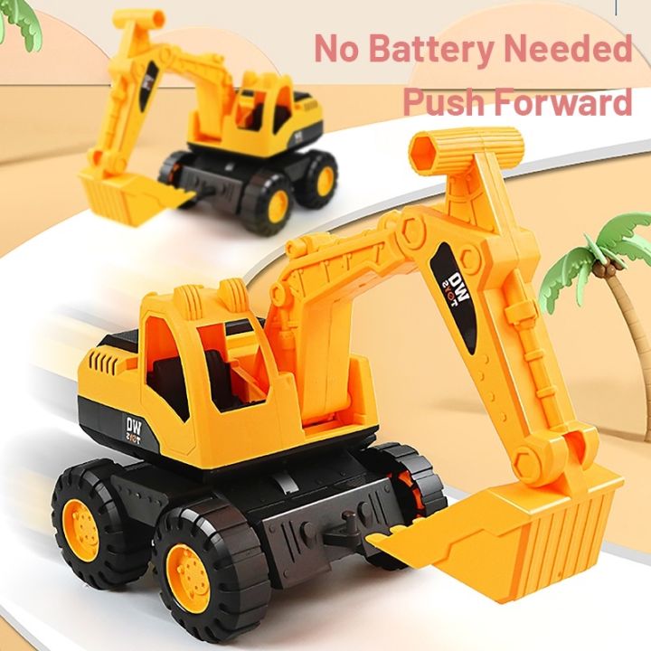 DREAMToy Besar Truk Mainan Teknik Dump Truck Truk Mainan Bulldozer ...