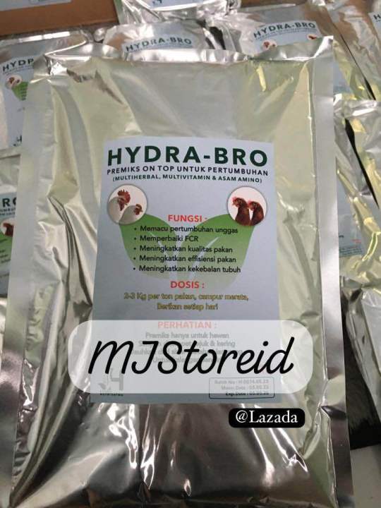 HYDRA BRO Premix pemacu Berat Badan Unggas 1 KG HYDRABRO | Lazada Indonesia