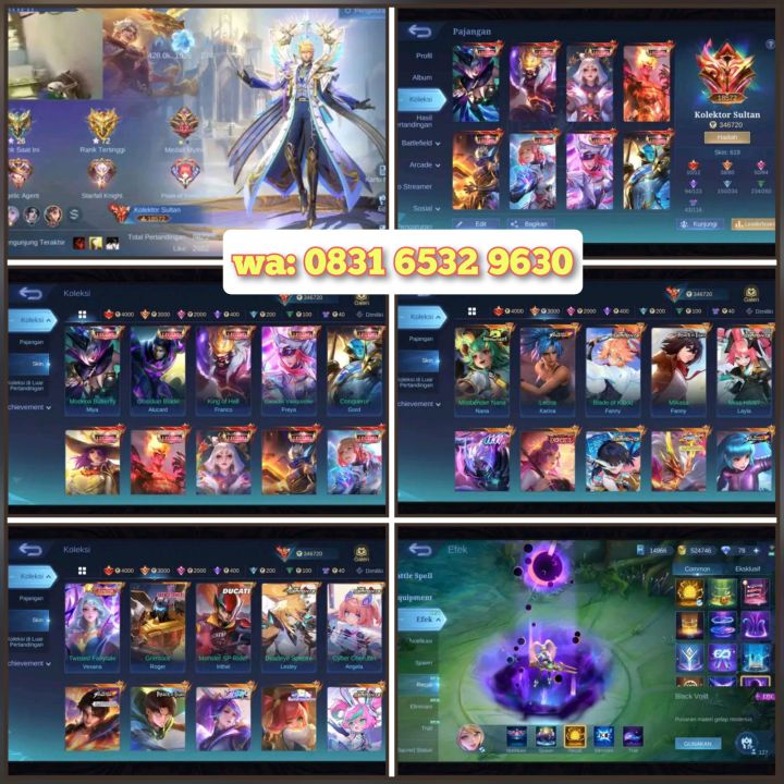 jual akun mobile legend sultan skin lengkap harga murah | Lazada Indonesia