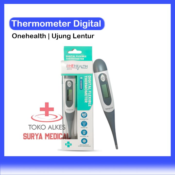 Thermometer Flexible Lentur OneHealth Termometer Pengukur Suhu Tubuh Digital | Lazada Indonesia