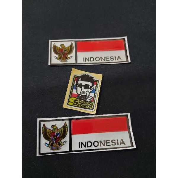 Sticker Stiker Emblem Garuda Bendera Merah Putih Timbul | Lazada Indonesia