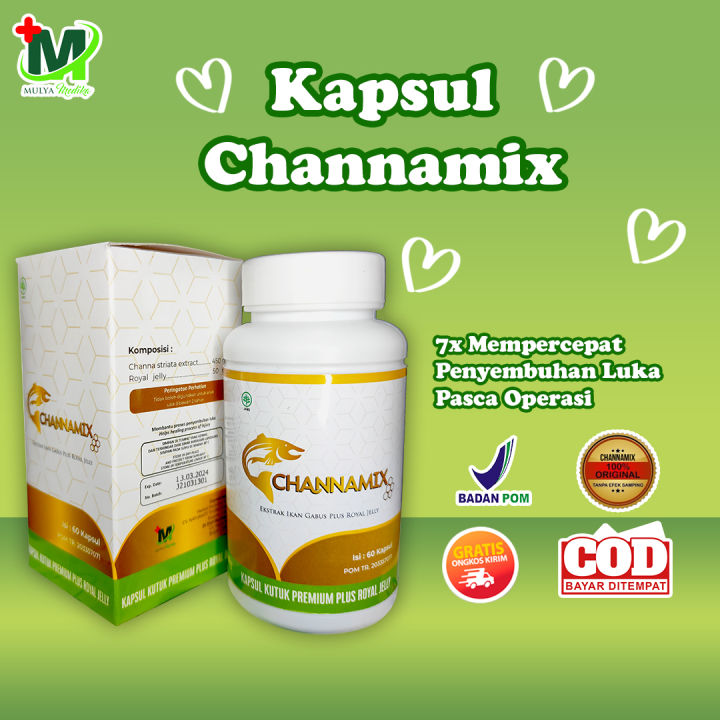 Kapsul Kutuk CHANNAMIX EKstrak Ikan Gabus | 7X Luka Pasca Operasi Cepat ...