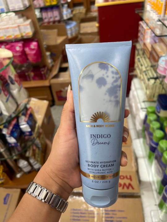 Bath & Body Works Indigo Dreams Ultimate Hydration Body Cream 226g. ของ ...