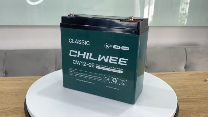 Ắc Quy Xe Máy Điện CHILWEE CW12-26 12V-26AH dòng Classic thay thế cho dòng A8 thế hệ cũ, acquy ...