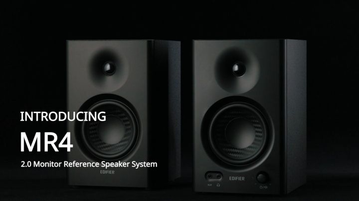 Edifier MR4 Studio Monitor Speaker - Balanced TRS Input | Headphone ...