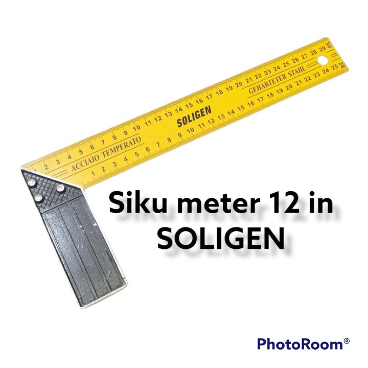 siku meter soligen 12 inch - penggaris siku meter soligen 12 inch ...