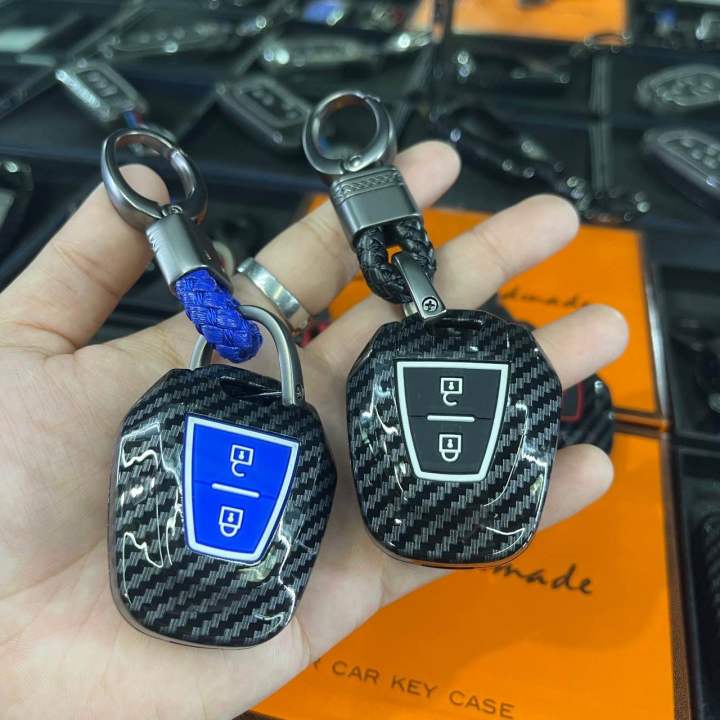 Carbon Key Case For ISUZU เคสเคฟล่าปุ่มสะท้อนแสง (พร้อมพวงกุญแจ) ตรง ...