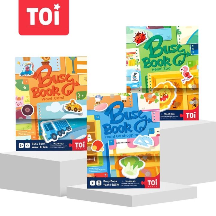 Toi Busy Book Educational book for Children - Blue elephant ph | Lazada PH