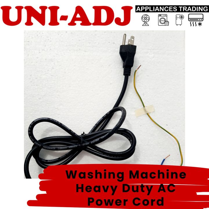Washing Machine Heavy Duty AC Power Cord (1.5 Meters) Spare Parts Only ...
