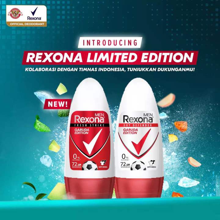 REXONA MEN Garuda Timnas Edition Anti-Perspirant Deodorant Roll On 40mL ...