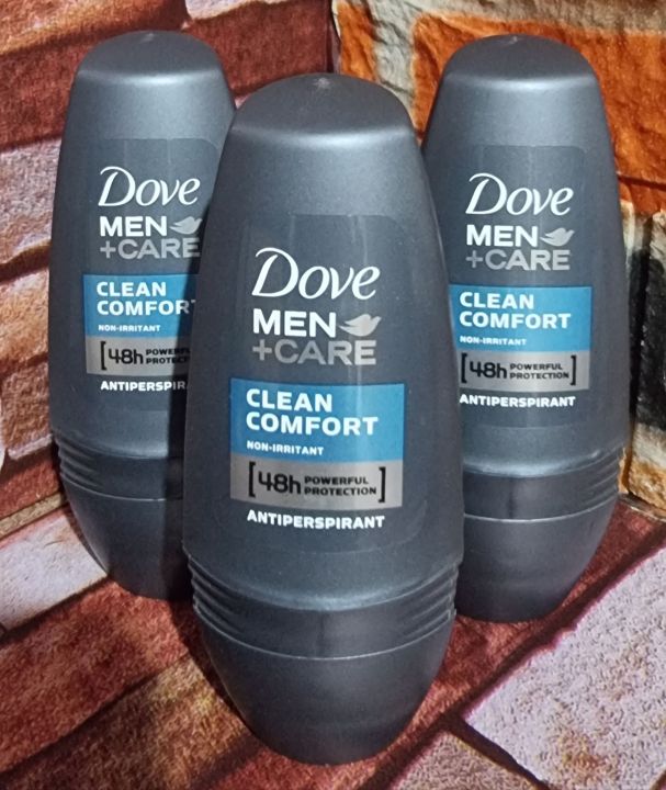 Dove Clean Comfort Deo Roll On for Men 48-Hour Powerful Protection ...