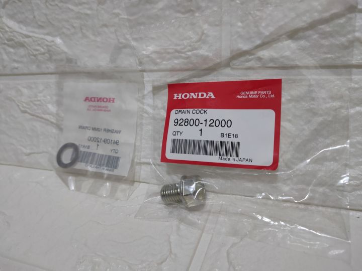 DRAIN PLUG ORIGINAL 17mm BOLT HEAD WITH WASHER FOR HONDA TMX SUPREMO ...
