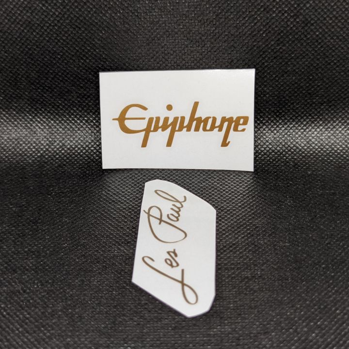 Epiphone Les Paul headstock logo decal/sticker gold | Lazada