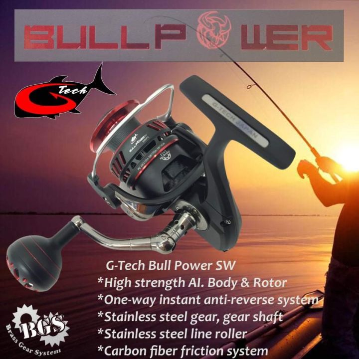 G-Tech Bull Power SW 2021 / Spinning Reel / Fishing Reel | Lazada