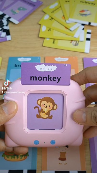 EASY WEARHOUSE Early Learning Device Flash Cards Reader Machine Flash ...