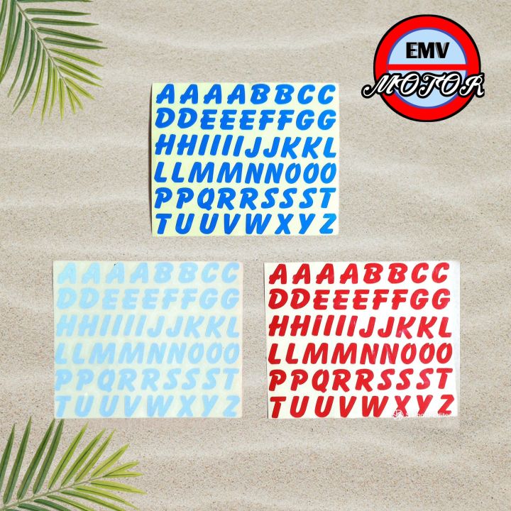 sticker huruf abjad harga perlembar | Lazada Indonesia