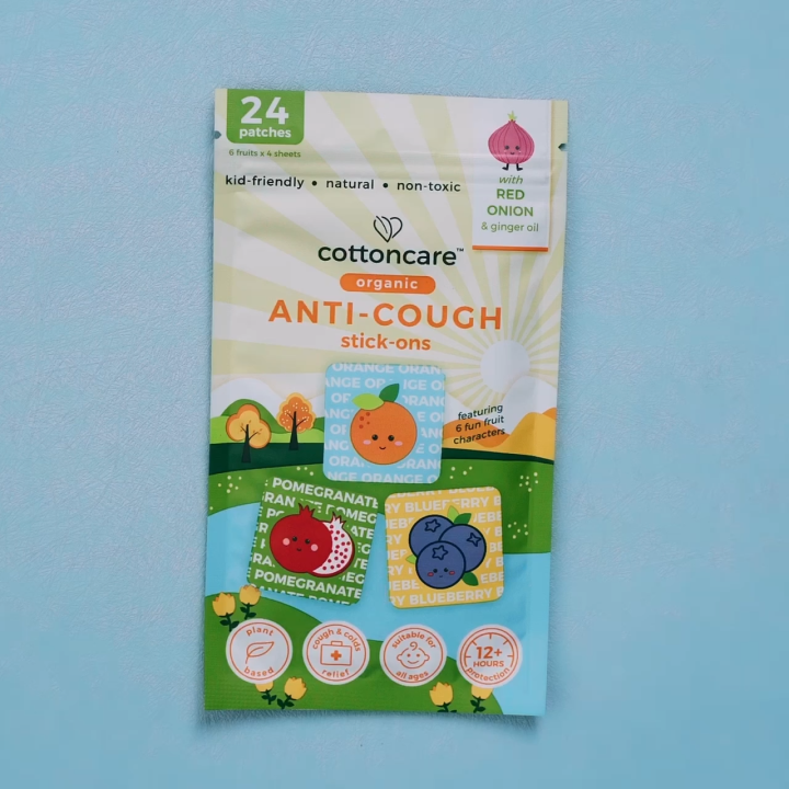 Cottoncare™ Organic Anti-Cough Stick On's Sticker Red Onion Ginger ...