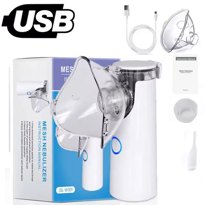 Mini Nebulizer Handheld Portable Atomizer Medical Silent Inhaler Cough ...