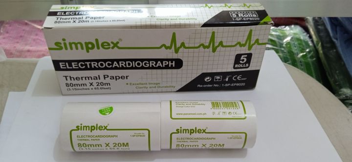 ELECTROCARDIOGRAPH THERMAL PAPER 8OMM X 20M (SIMPLEX | Lazada PH