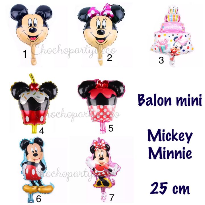 Balon Mickey minnie mouse MINI | Lazada Indonesia