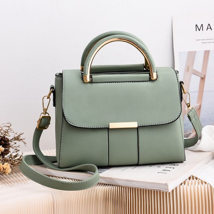 Simple Handbag For Women PU Leather Shoulder Bag Fashion Small Handle ...