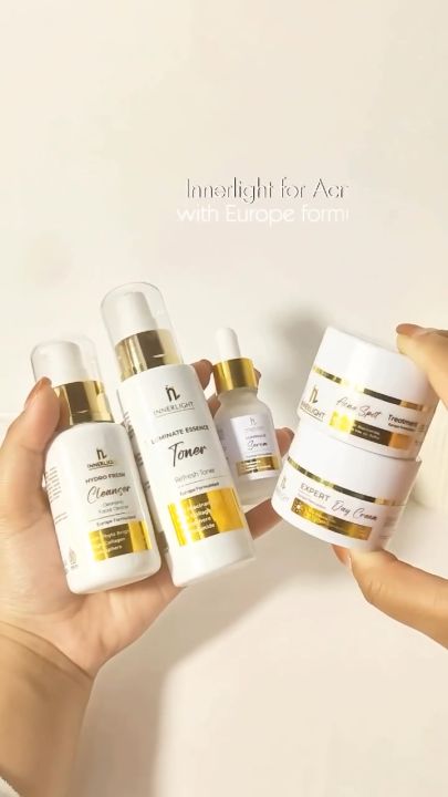 INNERLIGHT Dermacare Paket Trio Perawatan Kulit Premium - Multi-Pak Multi-Pak untuk Semua Tipe ...