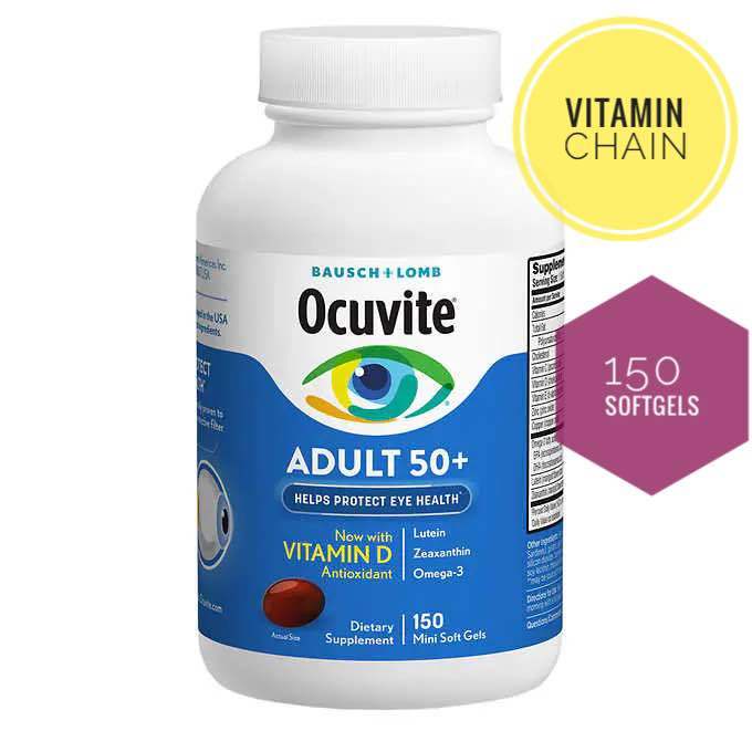 🇺🇸 Ocuvite Adult 50 Eye Vitamins And Mineral With Lutein Zeaxanthin