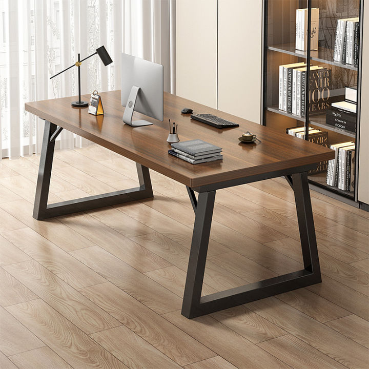 Computer Desk Desktop Bedroom and Household Desk Double Solid Wood ...
