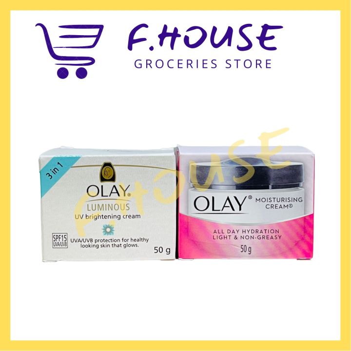 Olay Luminous UV Brightening Cream SPF15 PA++ / Moisturizing Cream (50g) | Lazada