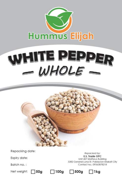White Pepper (Whole) - 20g/50g/100g/500g/1kg/5kg/10kg | Lazada PH