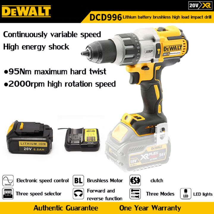 [100% Original]DeWalt DCD996 Cordless Impact Drill MAX XR Electric ...