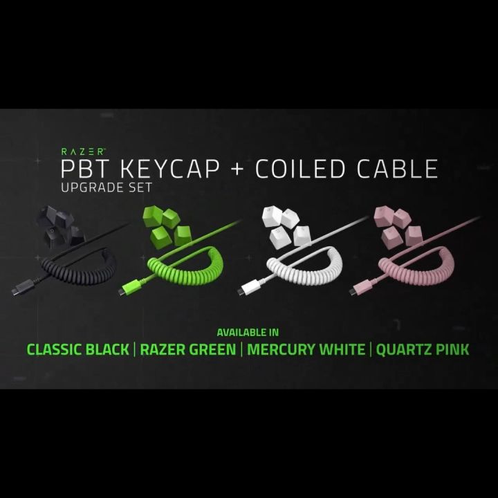 Razer PBT Keycap + Coiled Cable Upgrade Set | Lazada PH