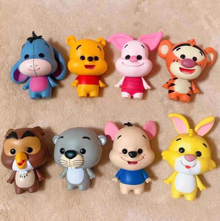 🇸🇬 Blind Box Disney Winnie the Pooh Gopher Rabbit Roo Figurine Display ...
