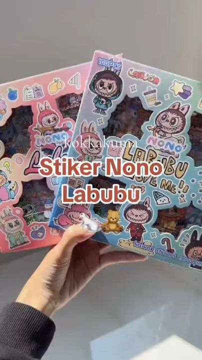 STICKER LABUBU 100 LEMBAR WATERPROOF Viral | STIKER BOX TAHAN AIR ...
