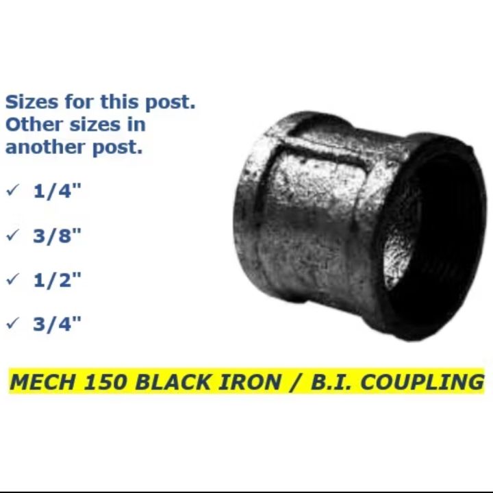 BI COUPLING SCHED 40 1/2" , 3/4" , 1" , 1 1/4" , 1 1/2" , 2" , 2 1/2 ...