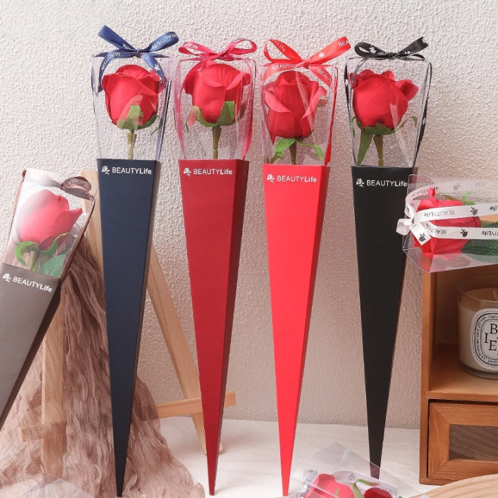 Pvc Folding Bouquet Packaging Box Flower Gift Box Flower Bouquet Diy ...