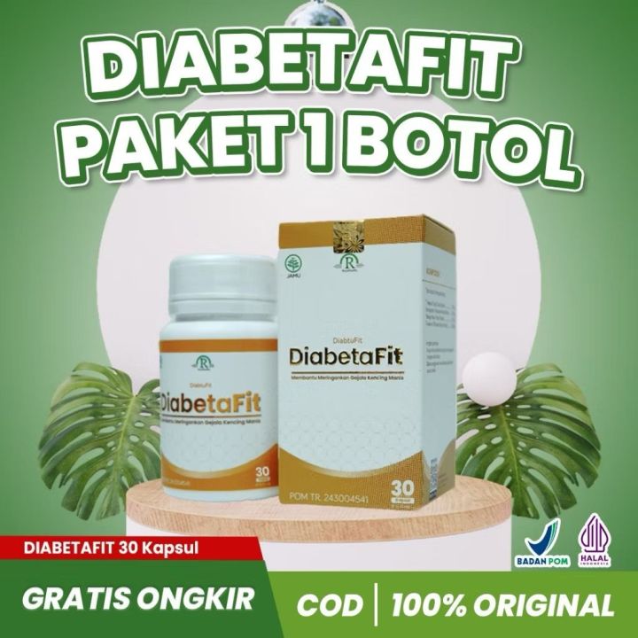 OBAT DIABETAFIT ASLI ORIGINAL PAKET 1 BOTOL ISI 30 KAPSUL | Lazada ...