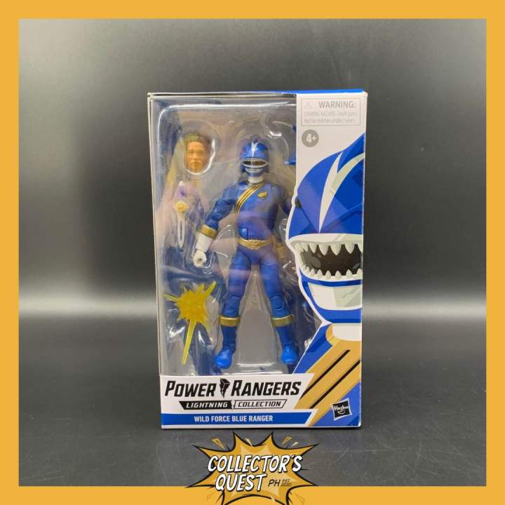 Power Rangers Lightning Collection Wild Force Blue Ranger Figure ...