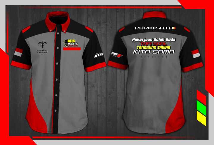 KEMEJA BUS MANIA | BAJU SOPIR | KEMEJA GAUL | Lazada Indonesia